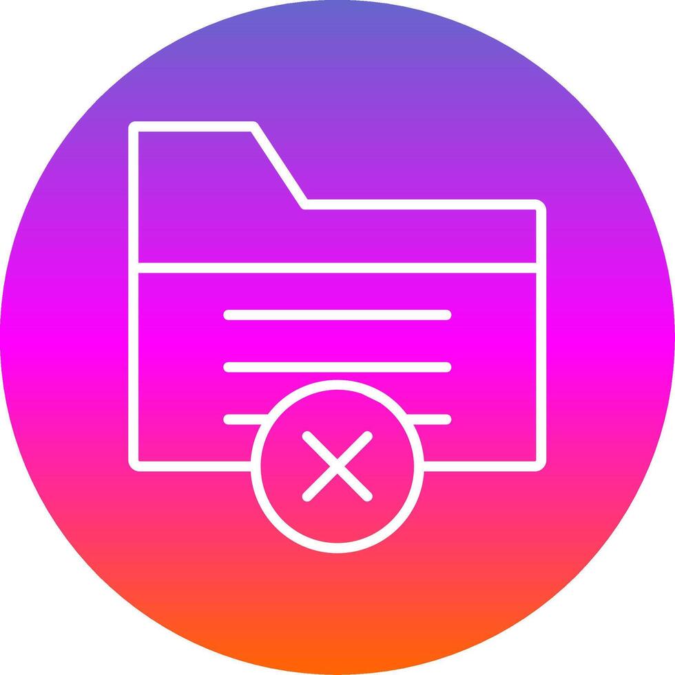 Delete File Line Gradient Circle Icon 43760210 Vector Art At Vecteezy