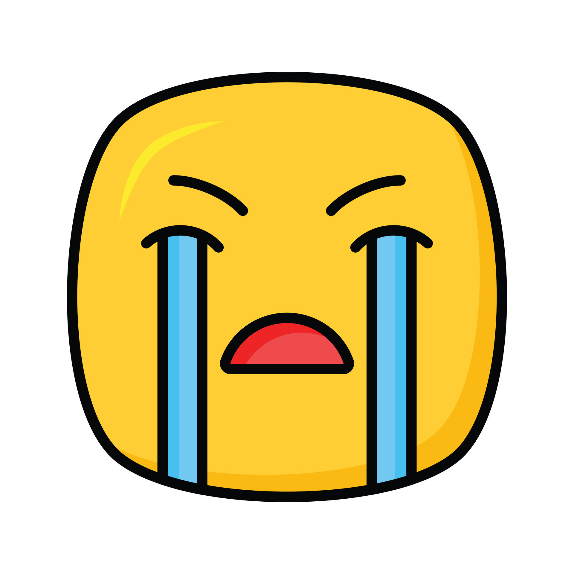 Get this amazing crying emoji design, customizable 43764923 Vector Art ...