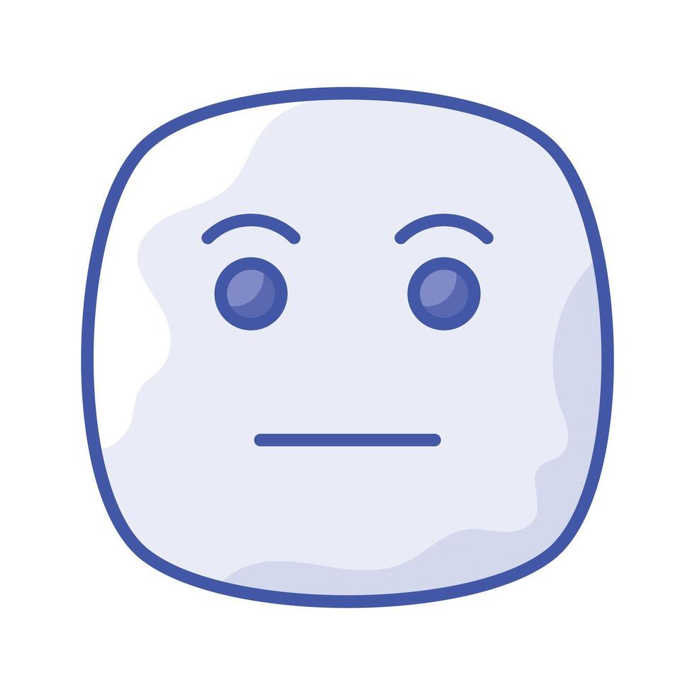 Grab this amazing icon of indifferent emoji, customizable flat 43764949 ...