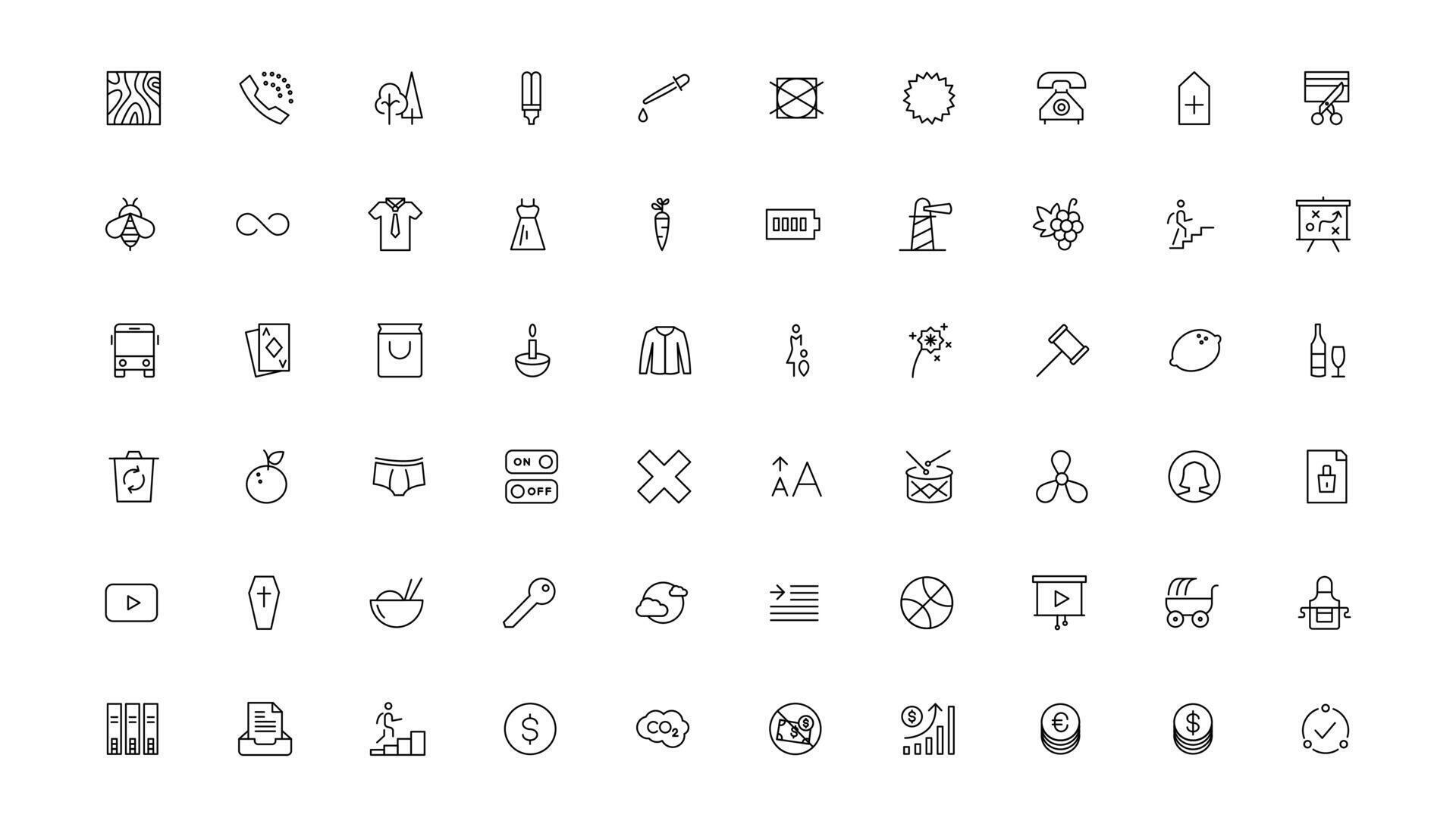 Set Of Thin Line Web Icon Set Simple Outline Icons Collection Pixel Perfect Icons Simple Icon