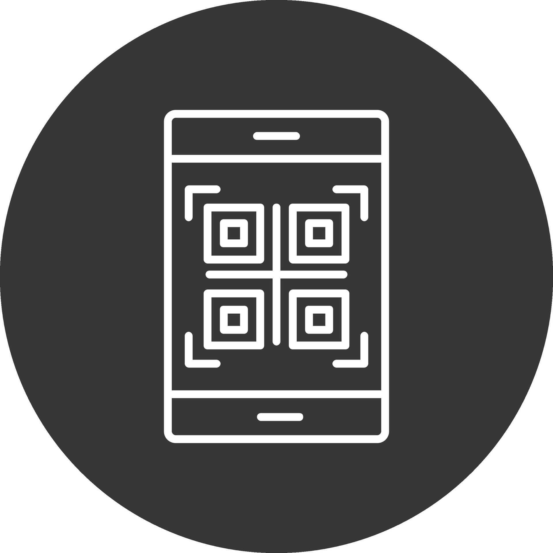 Qr Code Line Inverted Icon Design 43767111 Vector Art at Vecteezy