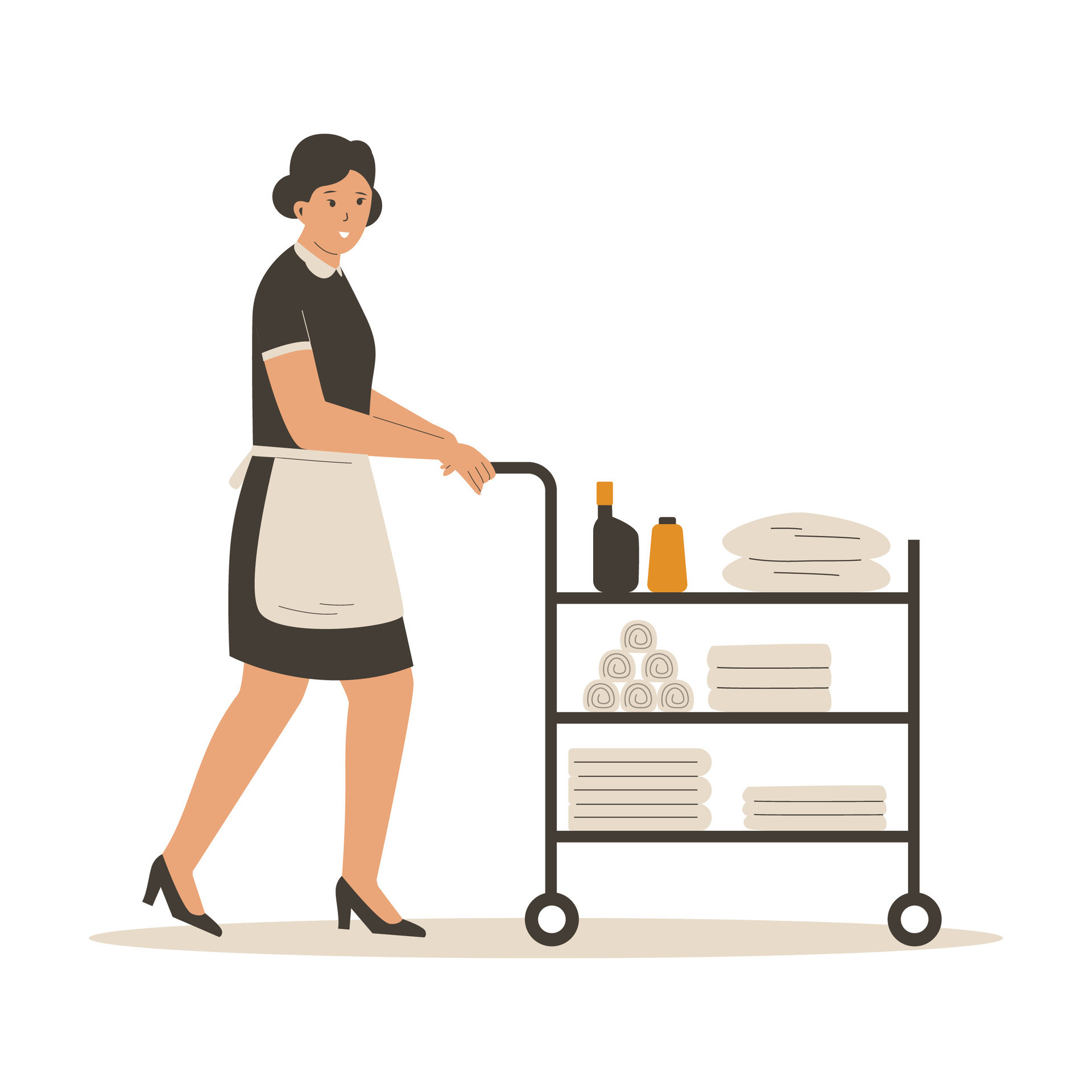 Hotel room service worker 43767438 Vector Art at Vecteezy Hotel room service worker 43767438 Vector Art at Vecteezy