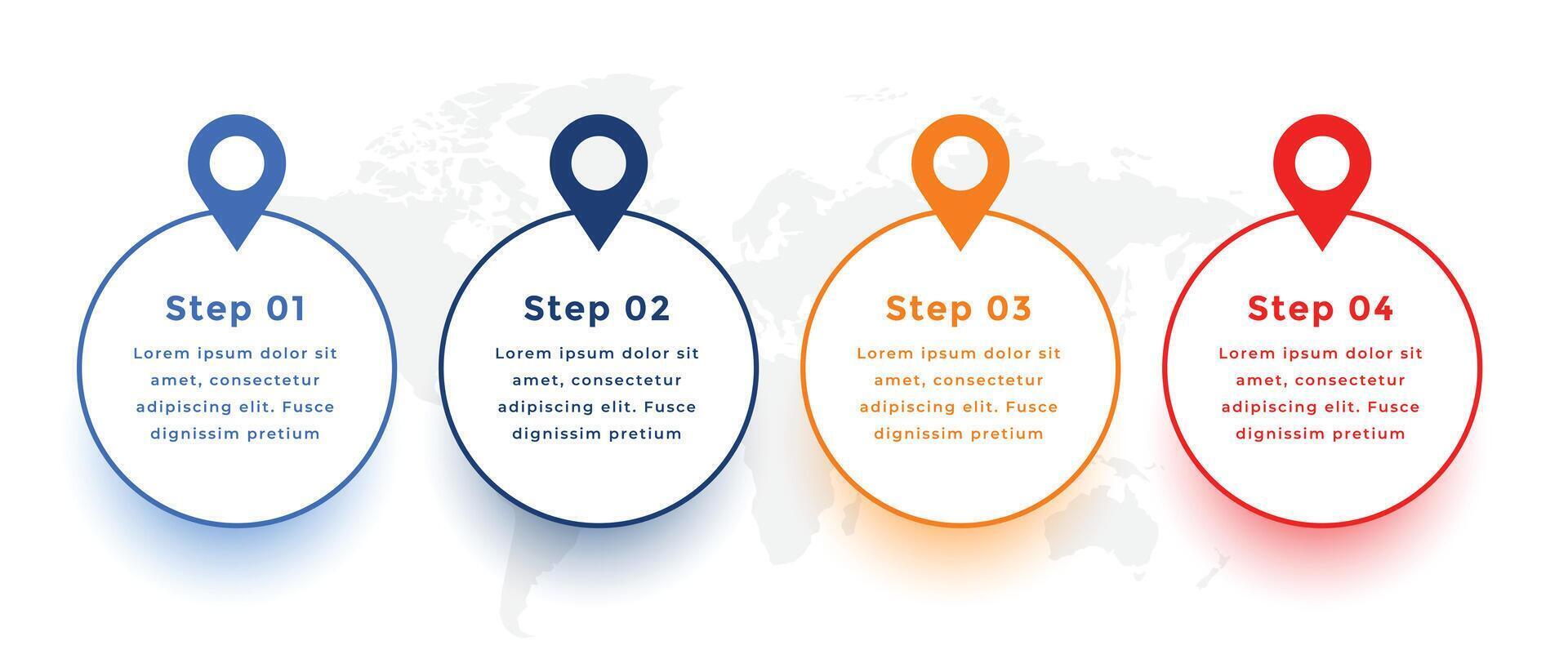 four step business infographic step chart template for corporate ... four step business infographic step chart template for corporate ...