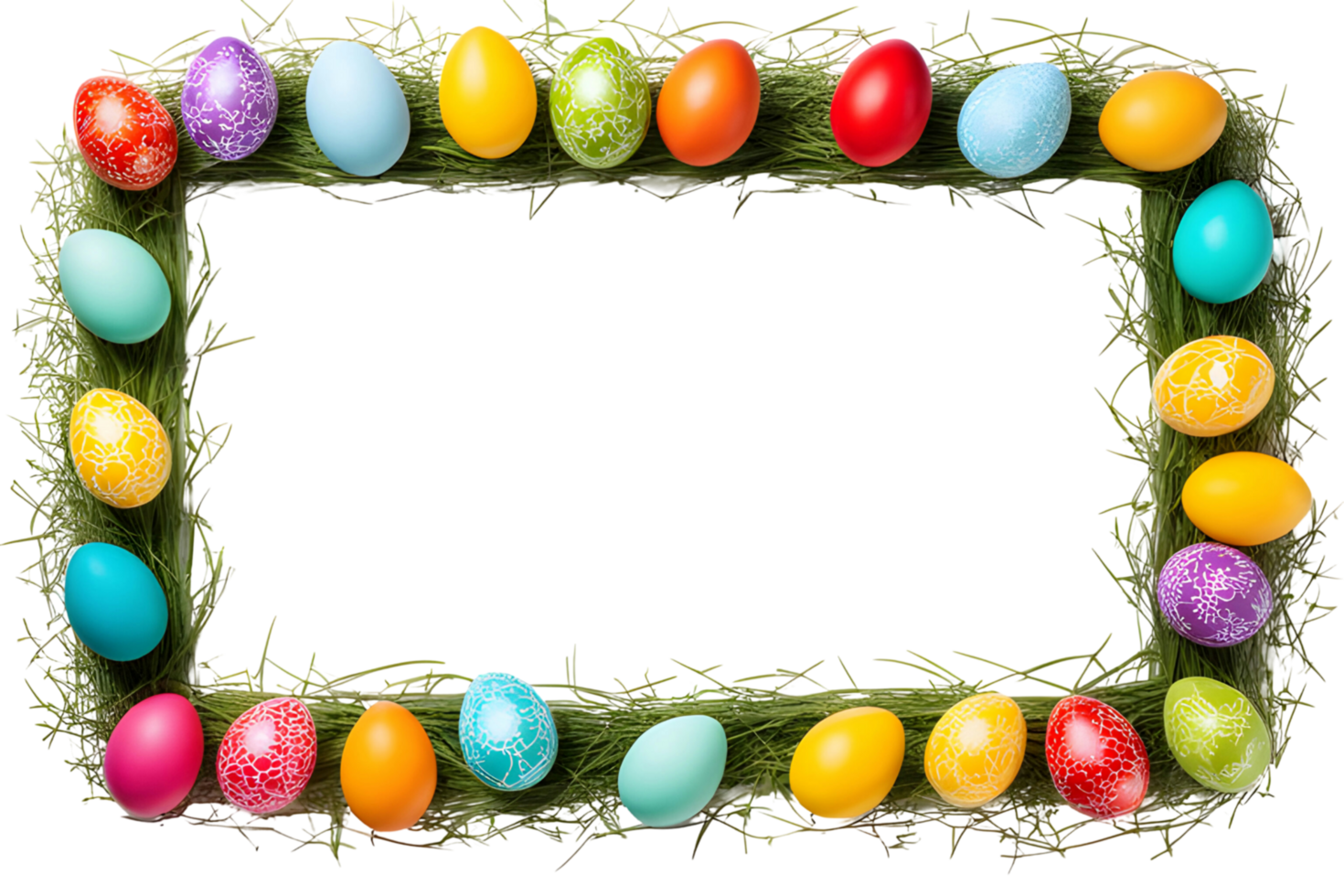 Colorful Egg Border Frame Transparent 43771154 PNG
