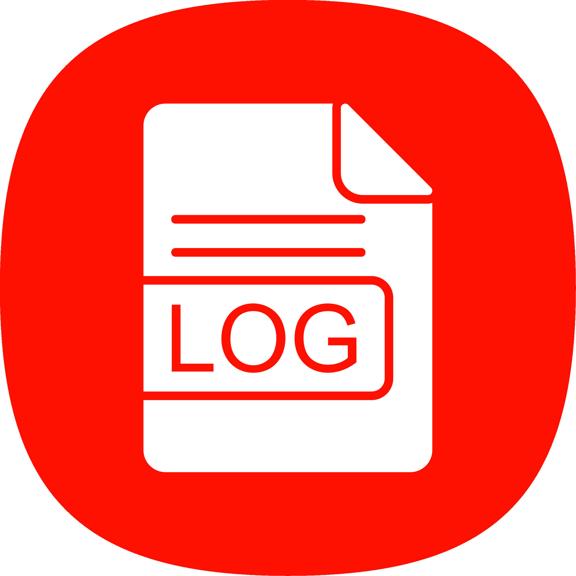 LOG File Format Glyph Curve Icon Design 43774730 Vector Art at Vecteezy