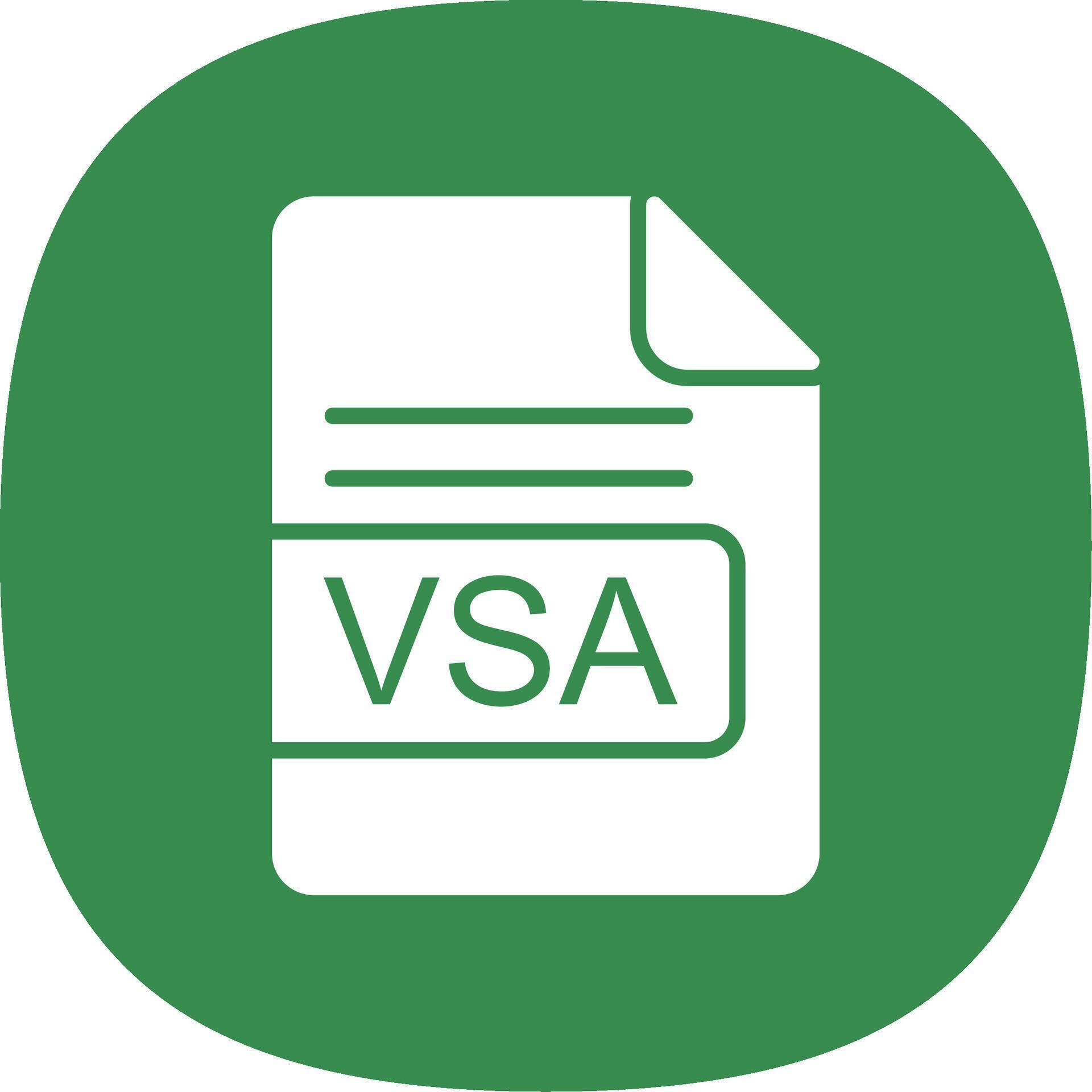 VSA File Format Glyph Curve Icon Design 43774835 Vector Art at Vecteezy