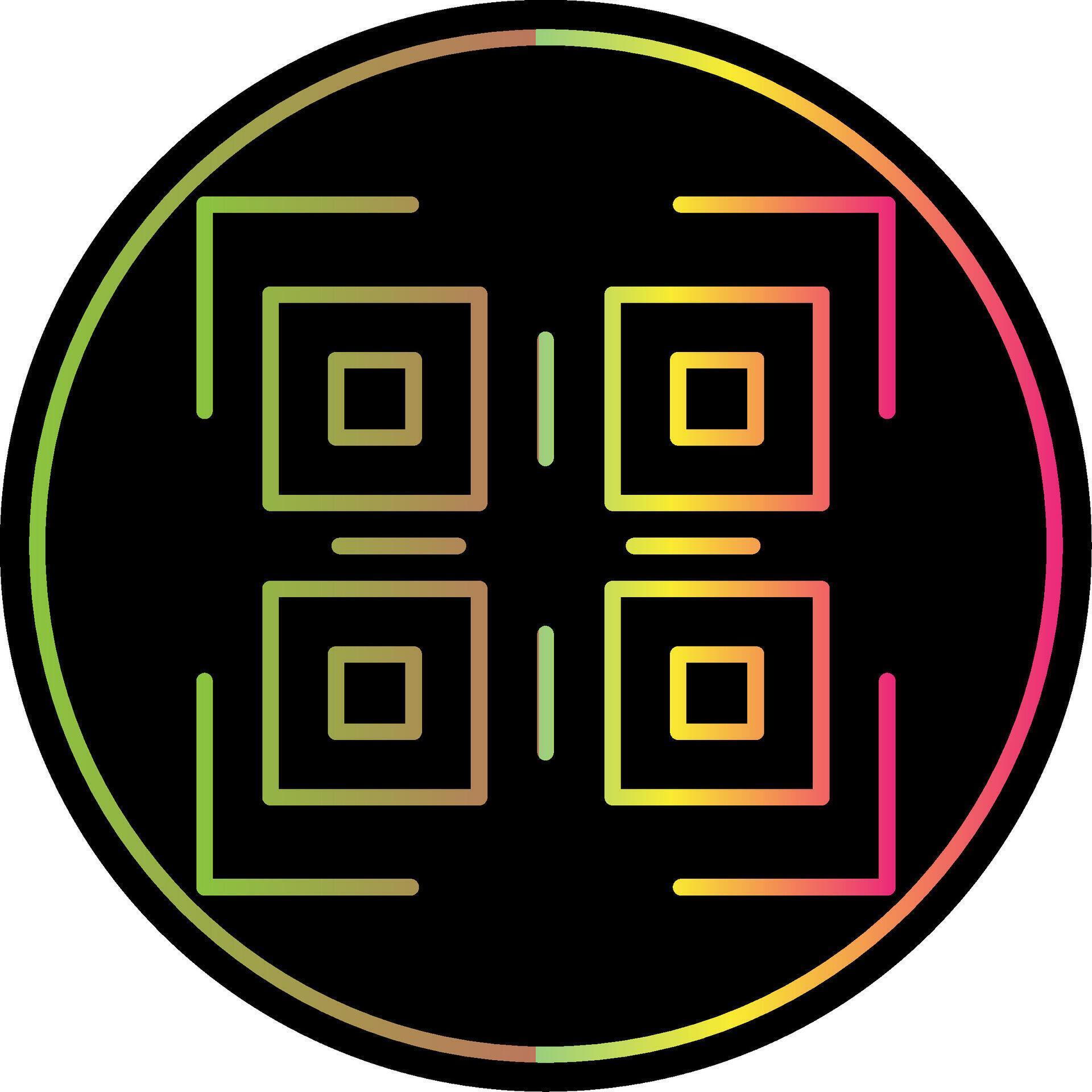 Qr Code Line Gradient Due Color Icon Design 43784499 Vector Art At Vecteezy