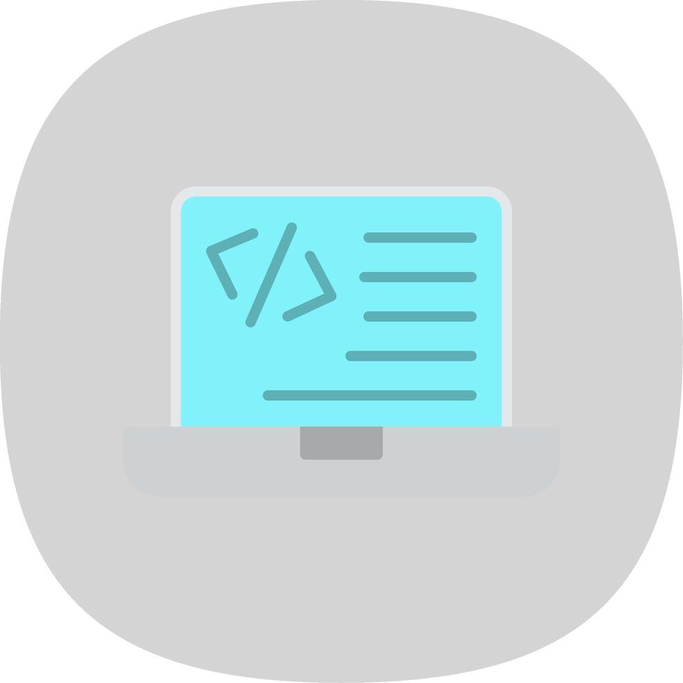 Programming Flat Curve Icon Design 43788381 Vector Art at Vecteezy