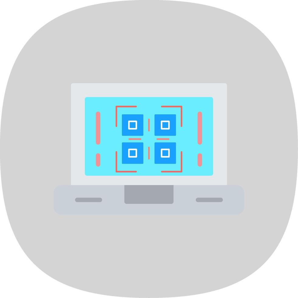 OnLine Circle Multi Circle Qr Code Flat Curve Icon Design 43788644 ...