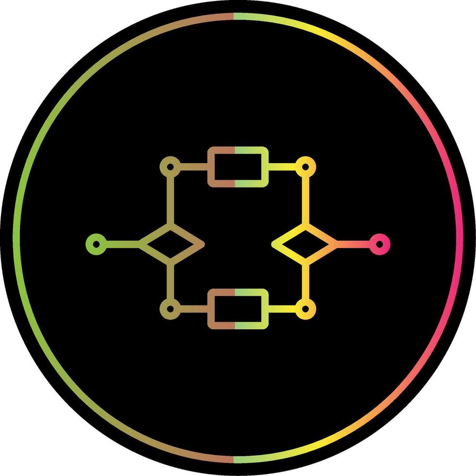 Algorithm Line Gradient Due Color Icon Design 43790977 Vector Art at ...