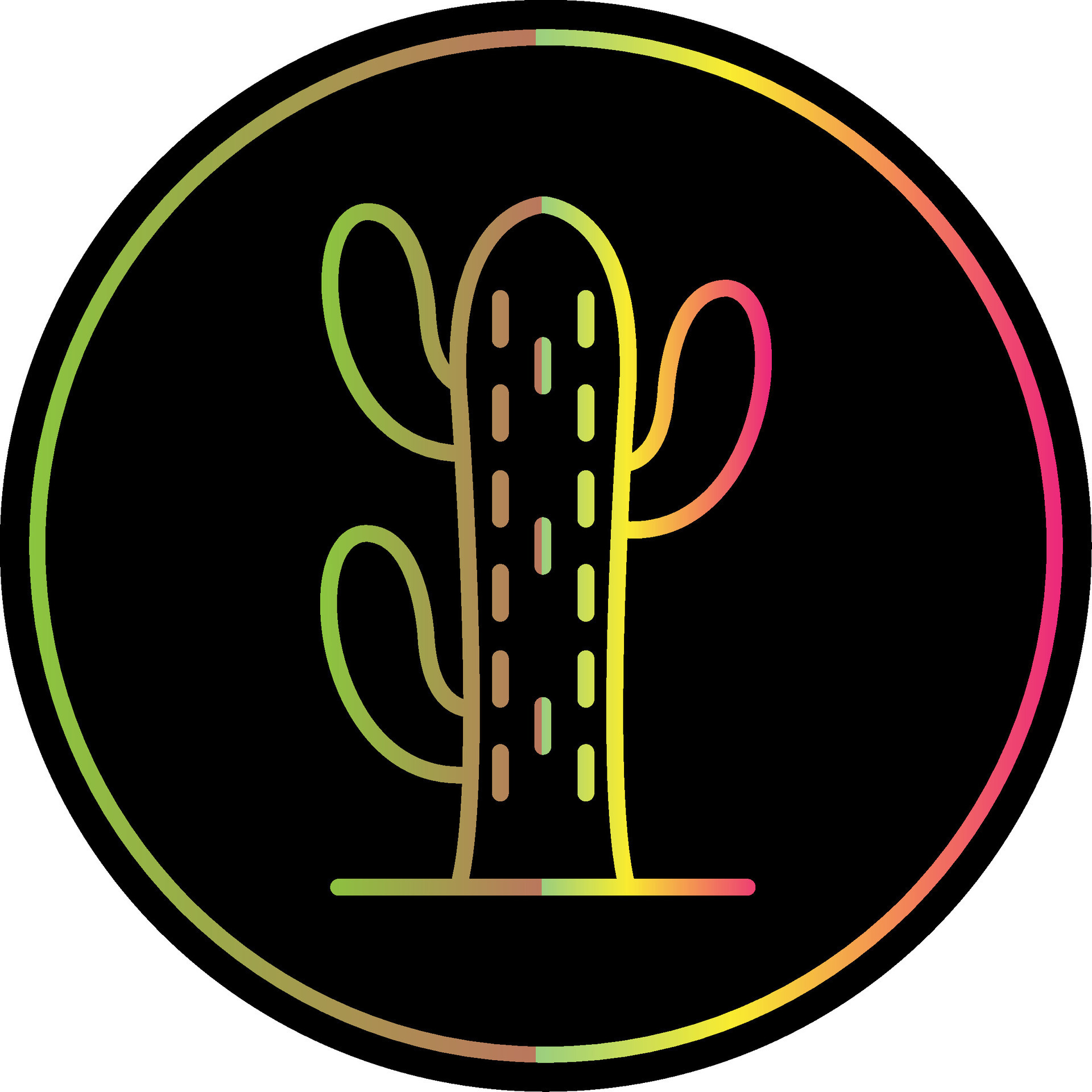 Cacti Line Gradient Due Color Icon Design 43795285 Vector Art At Vecteezy
