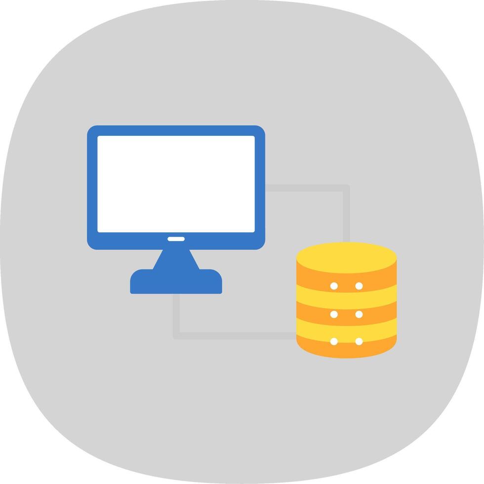 Database Flat Curve Icon Design 43796907 Vector Art at Vecteezy