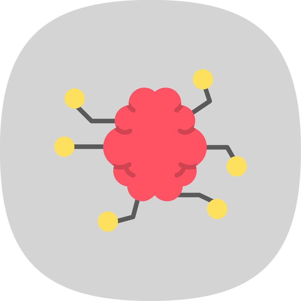 Artificial Intelligence Flat Curve Icon Design 43796919 Vector Art at ...