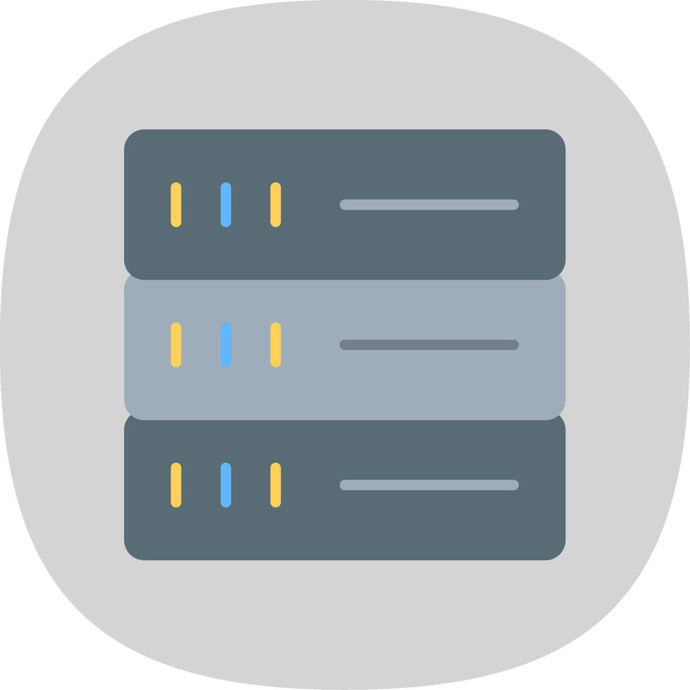 Database Flat Curve Icon Design 43801344 Vector Art at Vecteezy