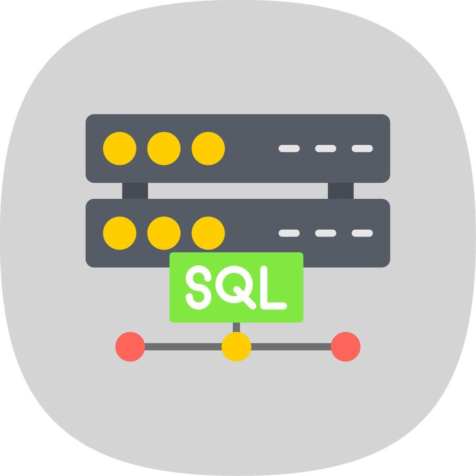 Sql Flat Curve Icon Design 43803109 Vector Art at Vecteezy