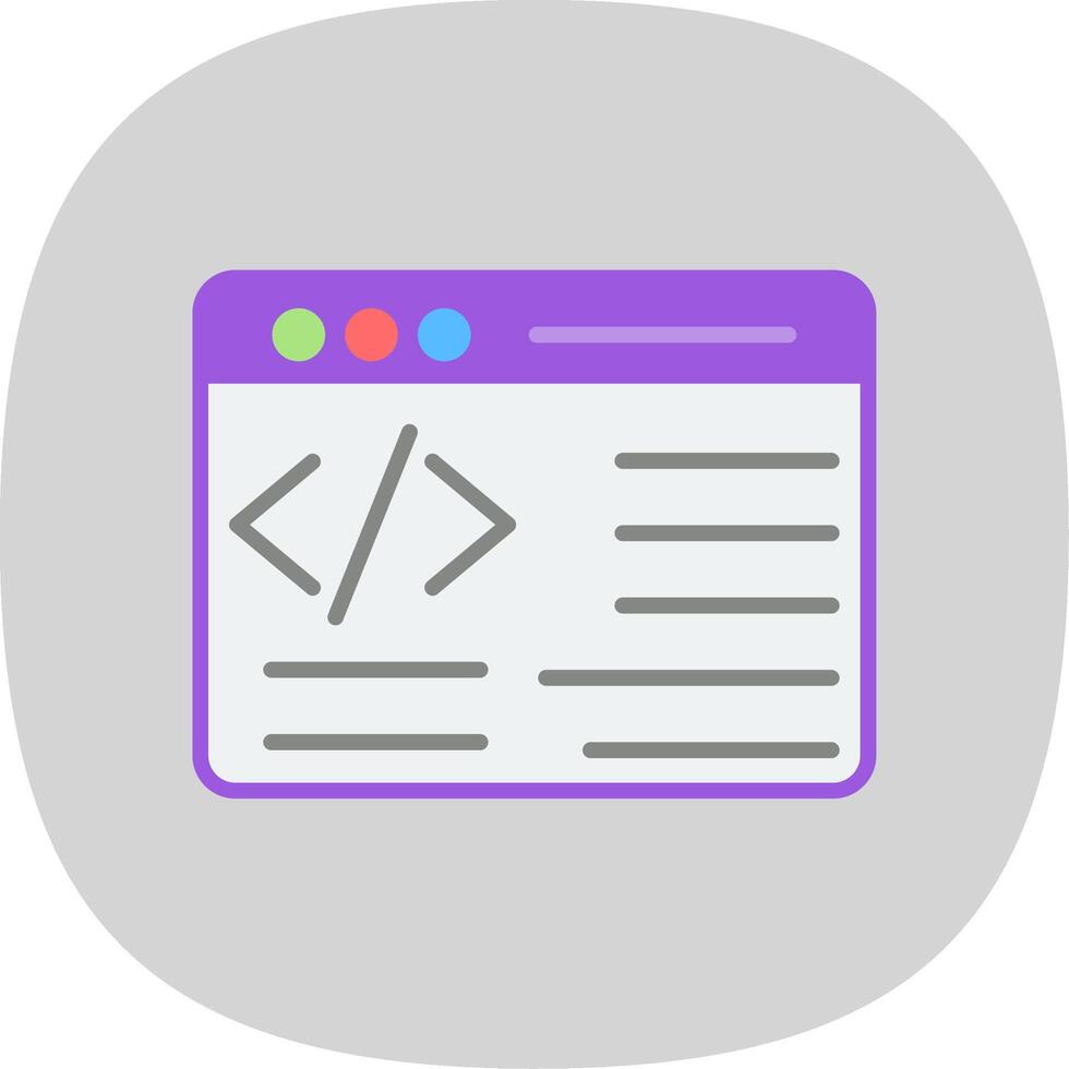 Programming Flat Curve Icon Design 43810253 Vector Art at Vecteezy