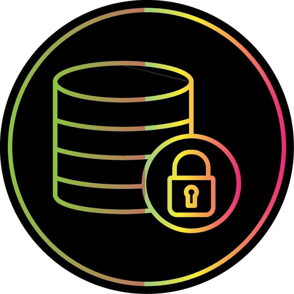 Secure Database Line Gradient Due Color Icon Design 43810566 Vector Art At Vecteezy