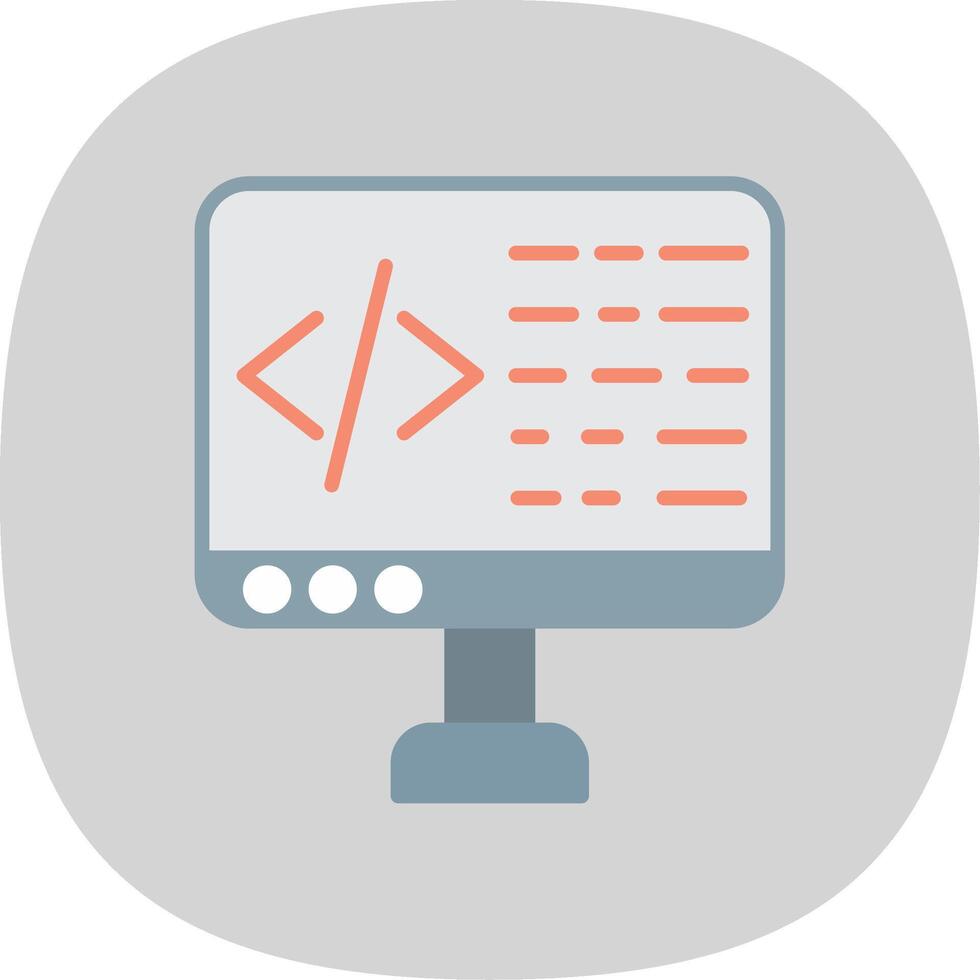 Coding Flat Curve Icon Design 43815204 Vector Art at Vecteezy