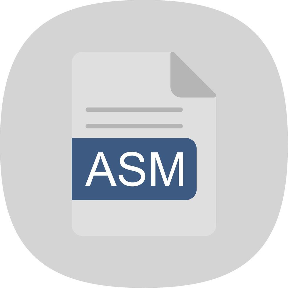 ASM File Format Flat Curve Icon Design 43816335 Vector Art at Vecteezy