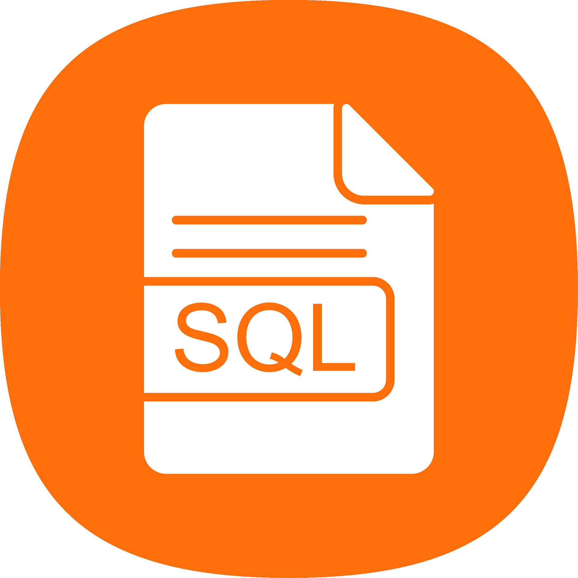 Sql File Format Glyph Curve Icon Design 43816997 Vector Art At Vecteezy