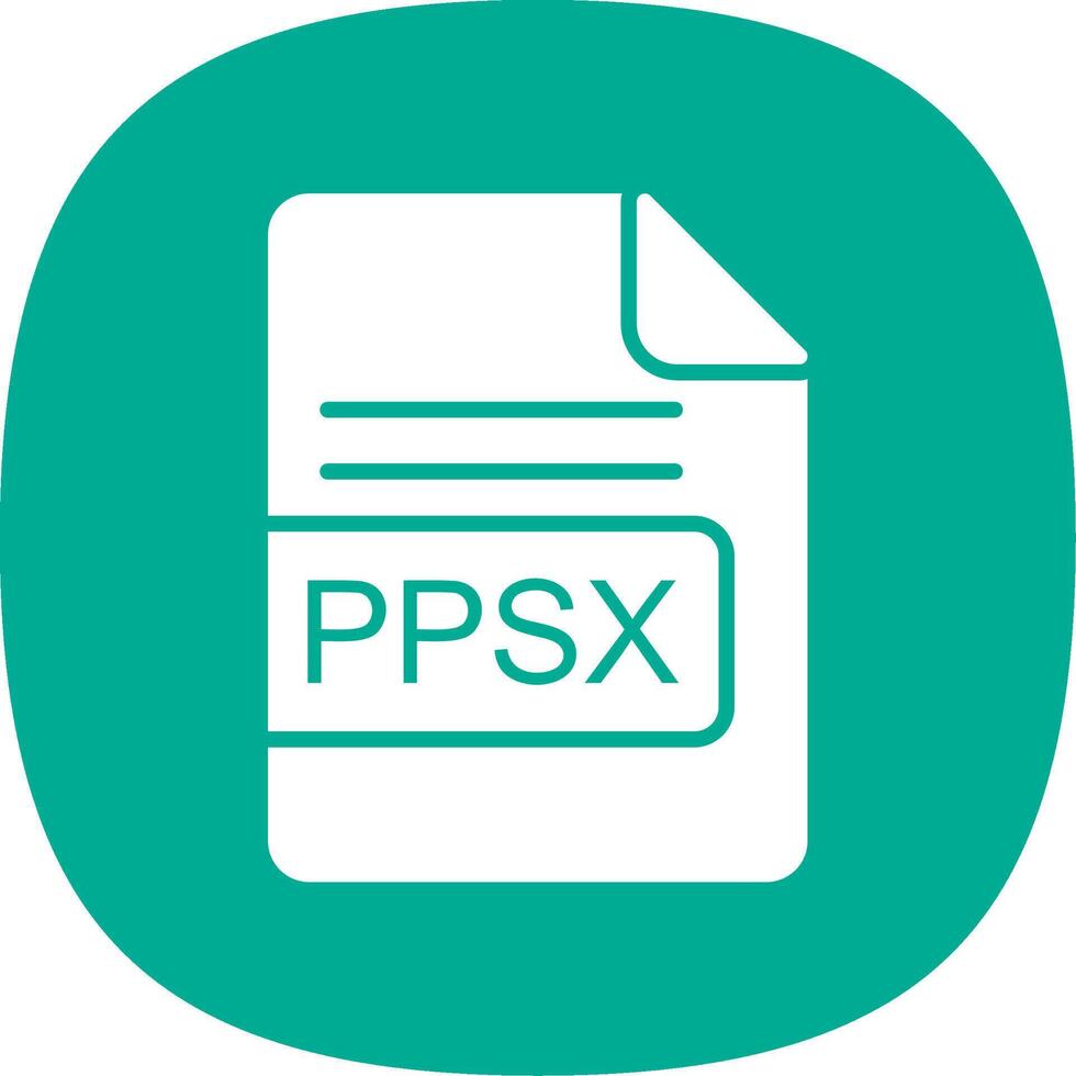 PPSX File Format Glyph Curve Icon Design 43817301 Vector Art at Vecteezy