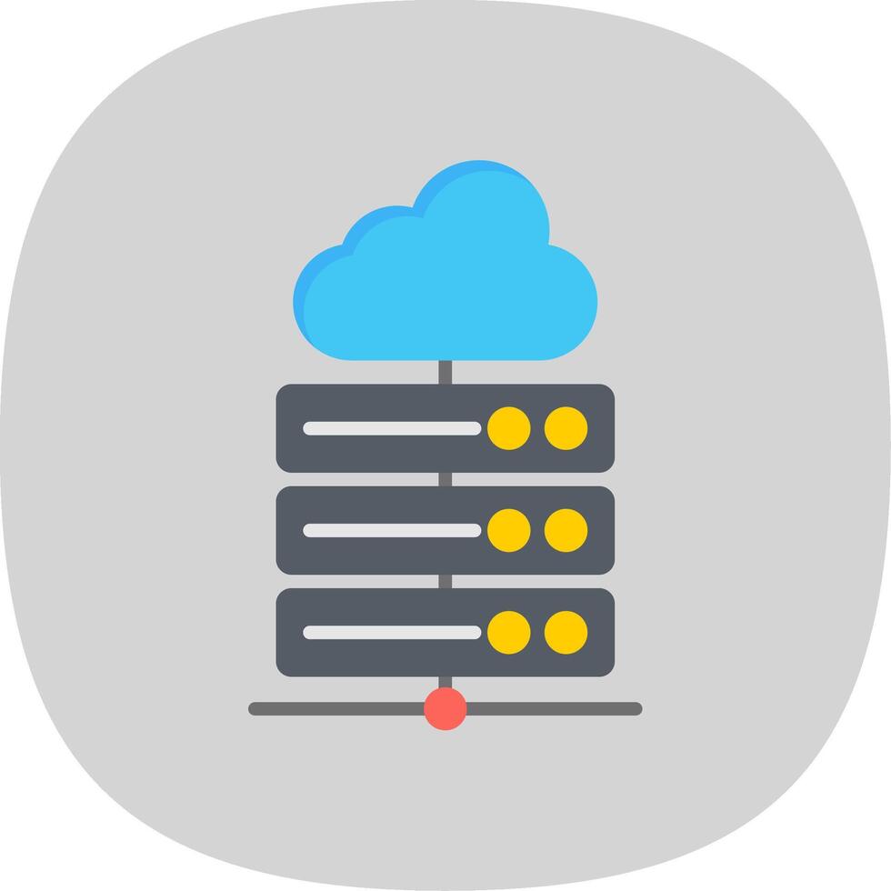 Hosting Server Flat Curve Icon Design 43824251 Vector Art At Vecteezy
