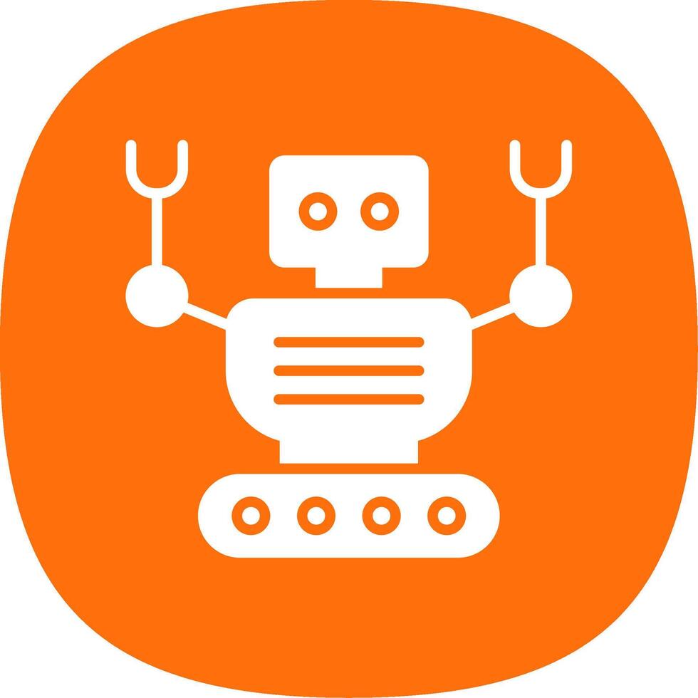 Robot Glyph Curve Icon Design 43834720 Vector Art at Vecteezy