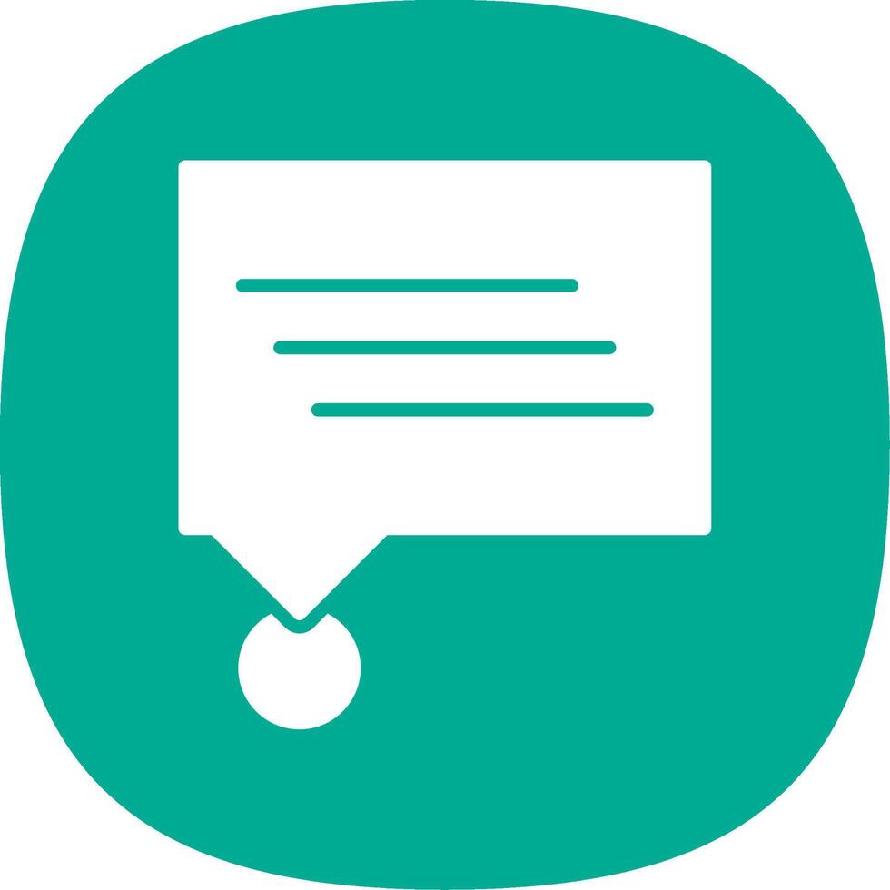 Message Glyph Curve Icon Design 43835632 Vector Art at Vecteezy