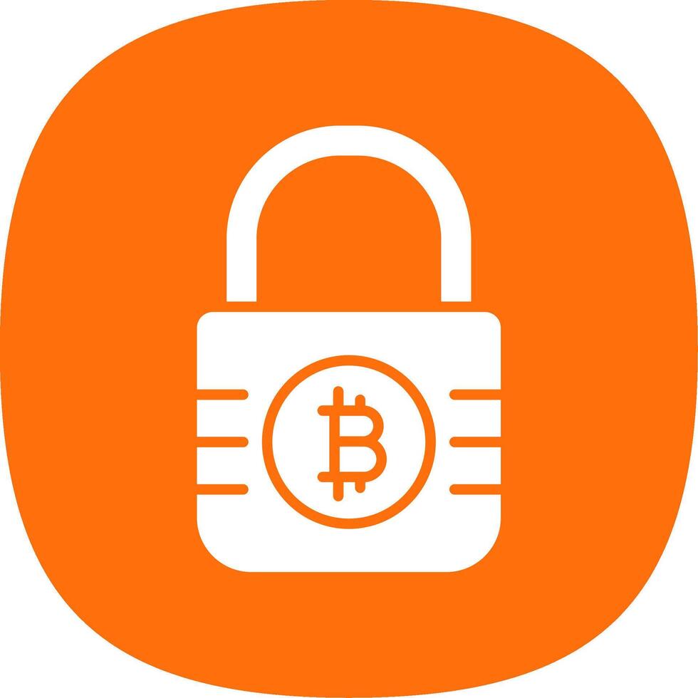 Bitcoin Encryption Glyph Curve Icon Design 43839111 Vector Art at Vecteezy