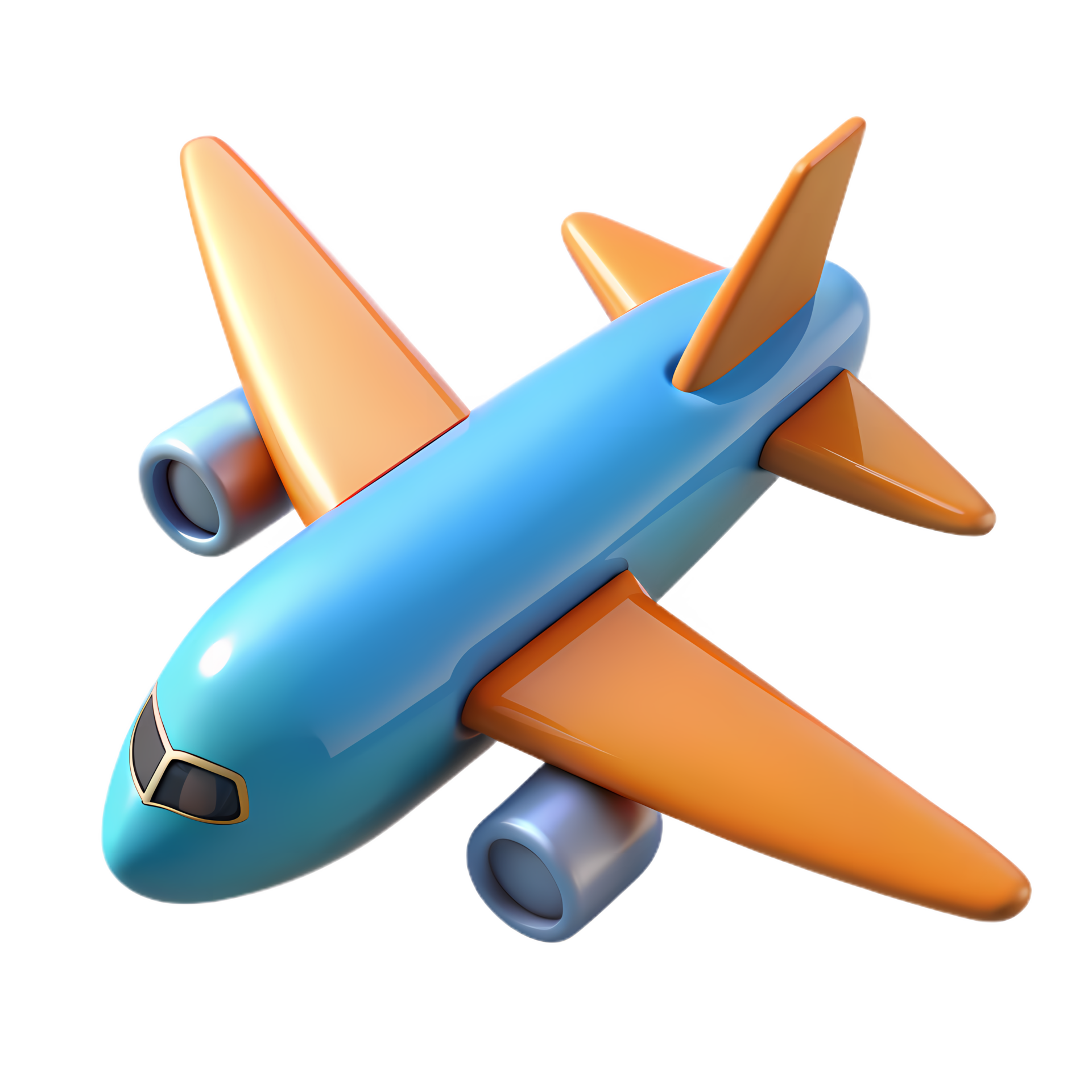 3d airplane icon with vibrant colors for travel, apps, and design use ... 3d airplane icon with vibrant colors for travel, apps, and design use ...