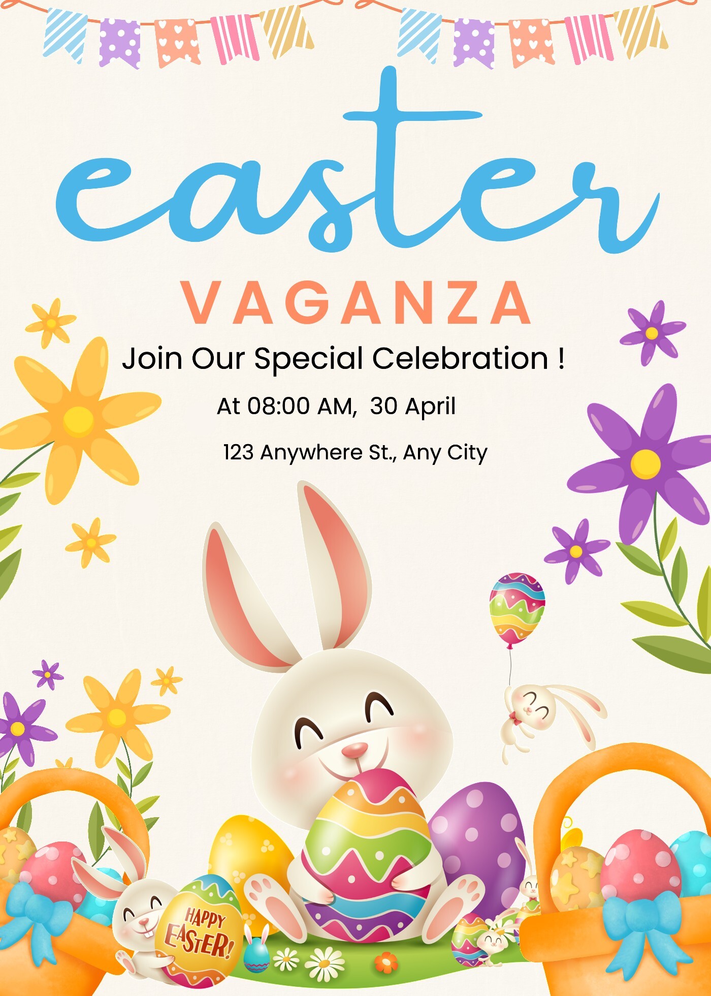 Easter Invitations 43852448 Template
