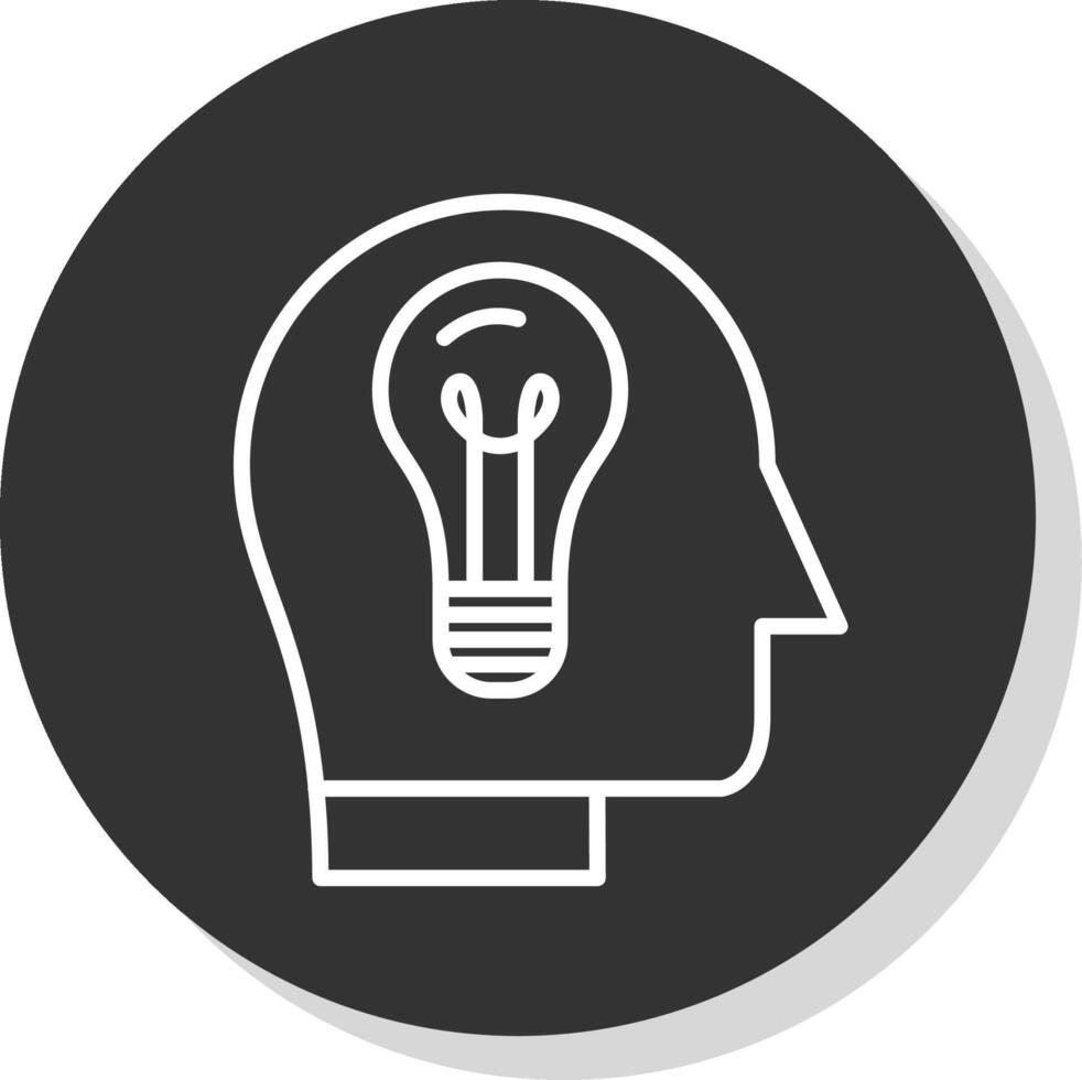 Idea Line Shadow Circle Icon Design 43863898 Vector Art at Vecteezy