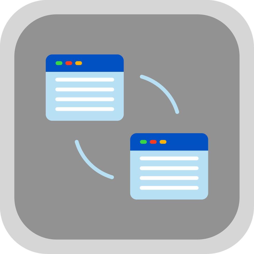 Refactoring Flat round corner Icon Design 43883290 Vector Art at Vecteezy