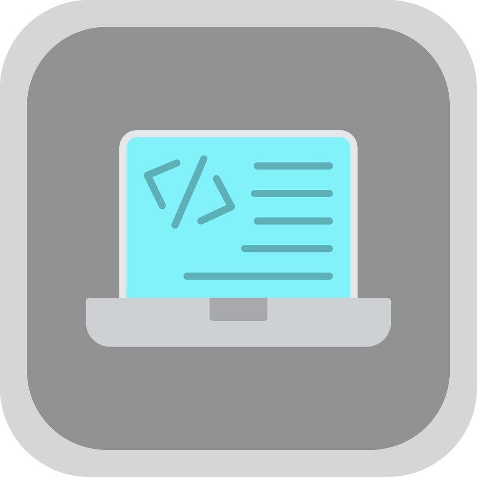 Programming Flat round corner Icon Design 43883855 Vector Art at Vecteezy