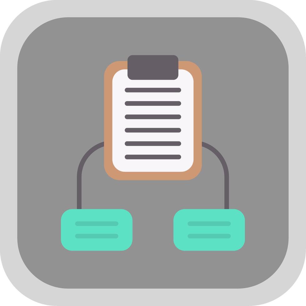 Tasks Flat round corner Icon Design 43885378 Vector Art at Vecteezy