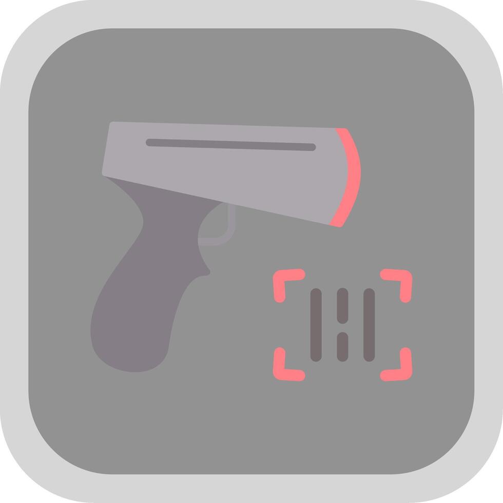 Barcode Scanner Flat Round Corner Icon Design 43888466 Vector Art At