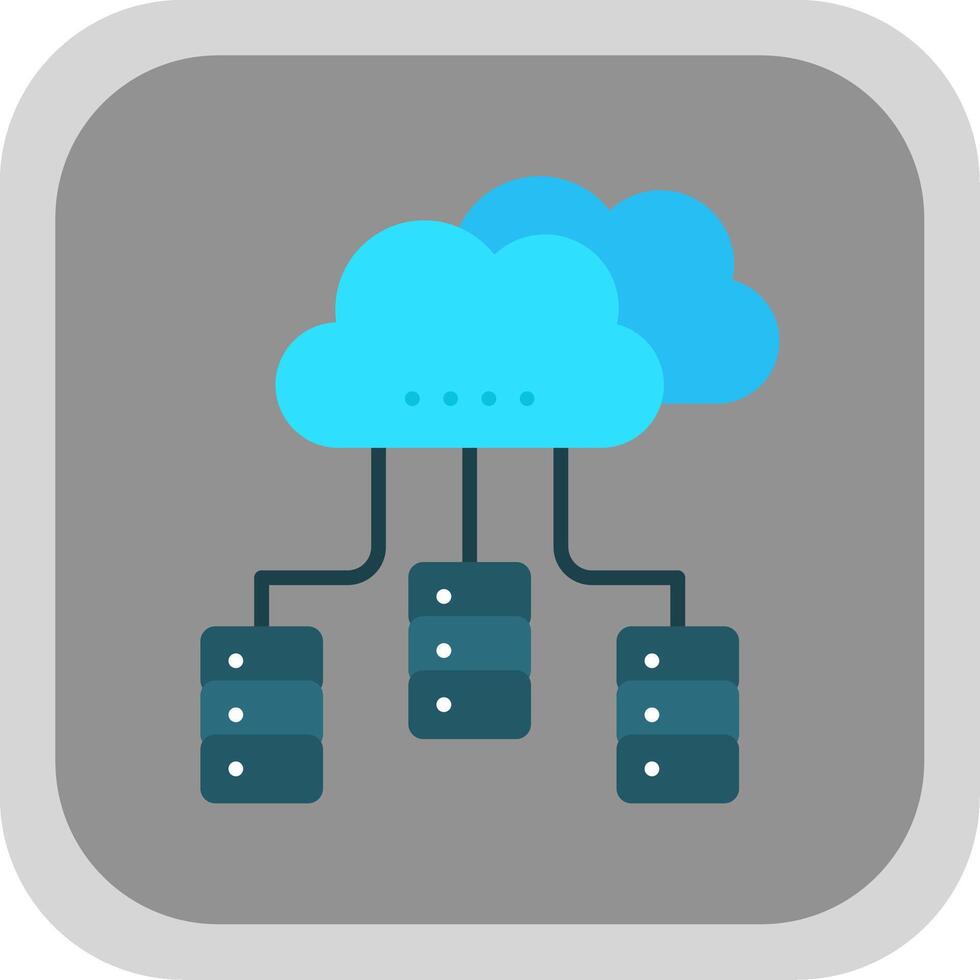 Distributed Database Flat round corner Icon Design 43888811 Vector Art at Vecteezy