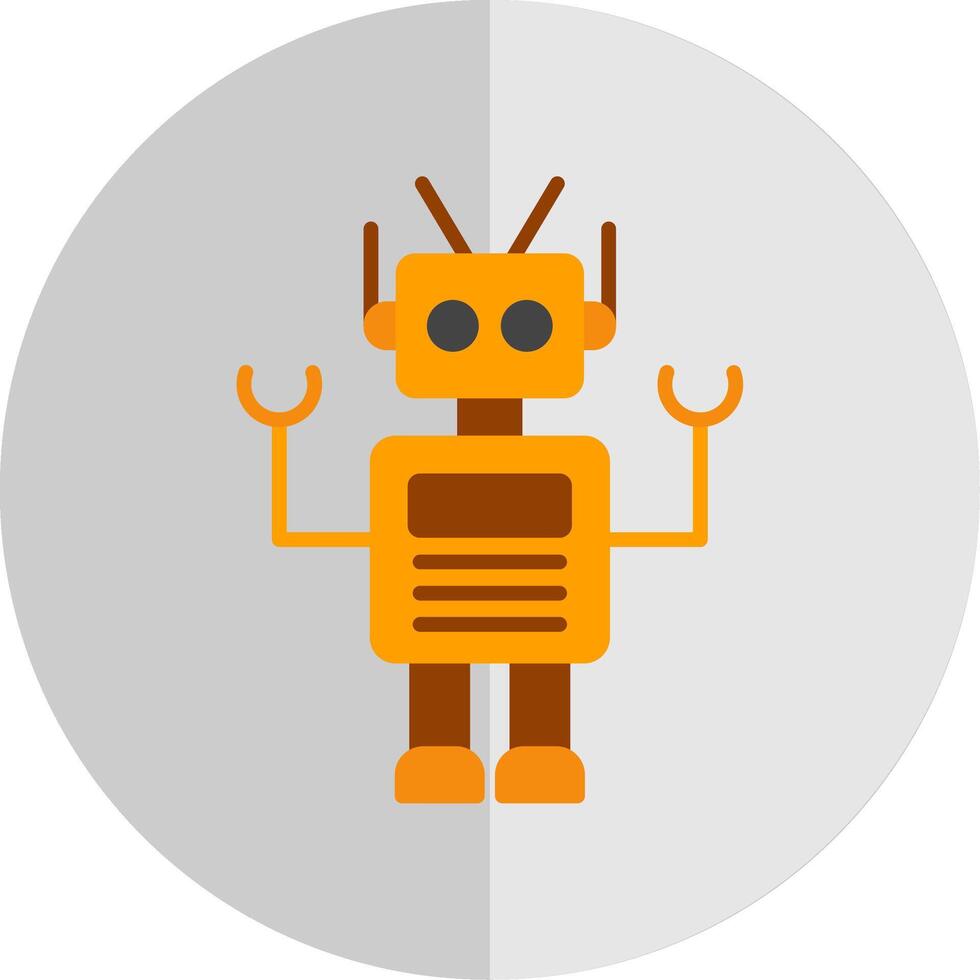 Robot Flat Scale Icon Design 43893931 Vector Art at Vecteezy