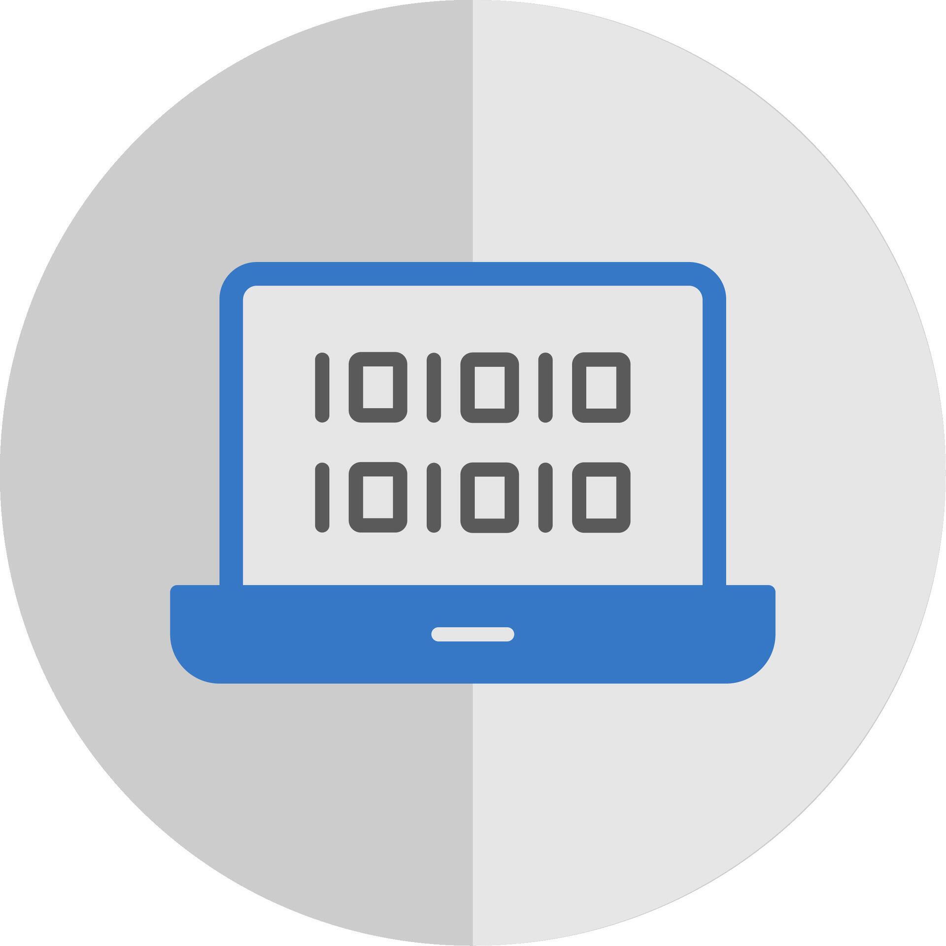Binary Code Flat Scale Icon Design 43893964 Vector Art at Vecteezy