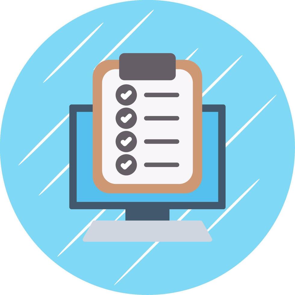 Tasks Flat Circle Icon Design 43897332 Vector Art at Vecteezy