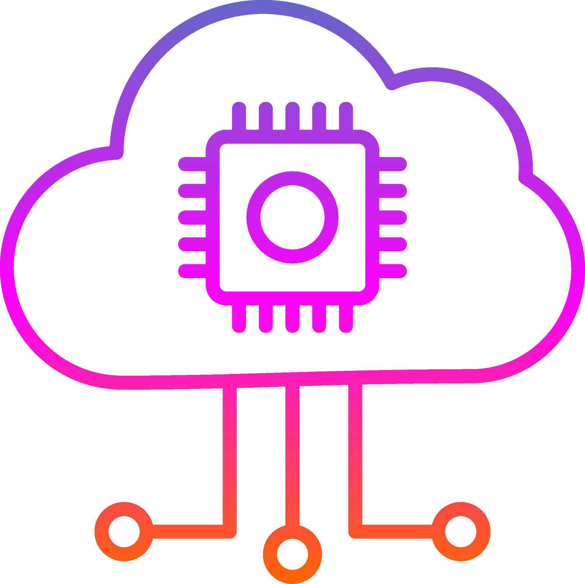 Cloud Computing Line Gradient Icon Design 43901047 Vector Art At Vecteezy