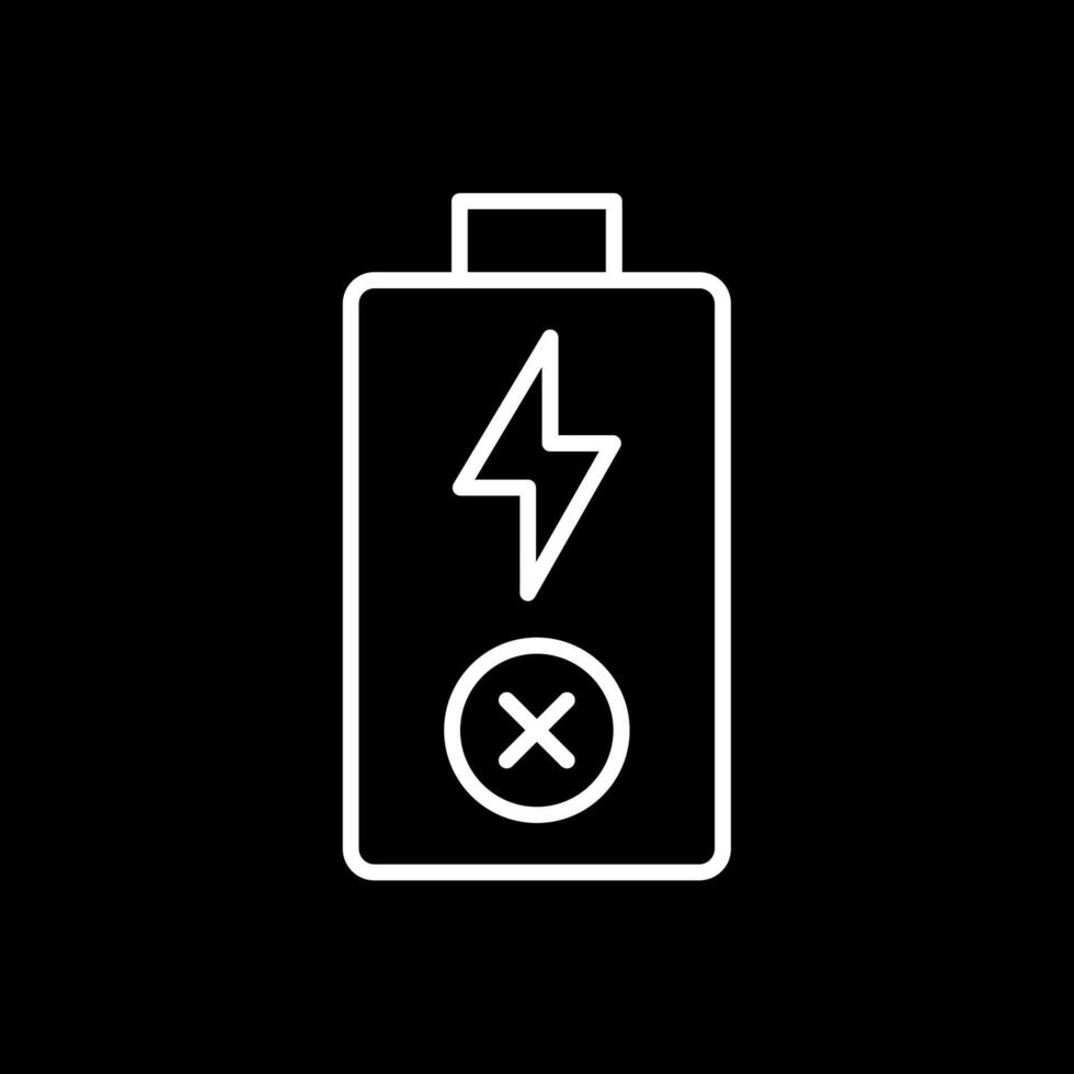 Empty Battery Line Inverted Icon Design 43907256 Vector Art at Vecteezy Empty Battery Line Inverted Icon Design 43907256 Vector Art at Vecteezy