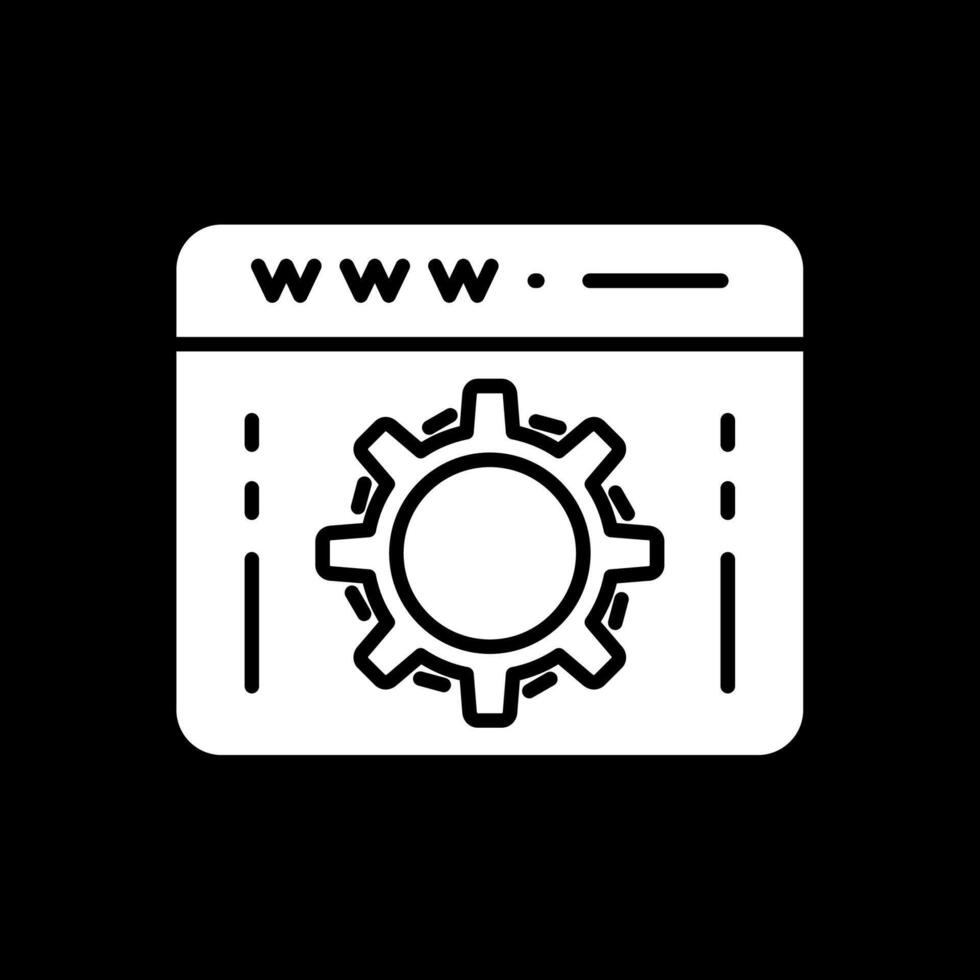 Web Optimization Glyph Inverted Icon Design 43907524 Vector Art At Vecteezy