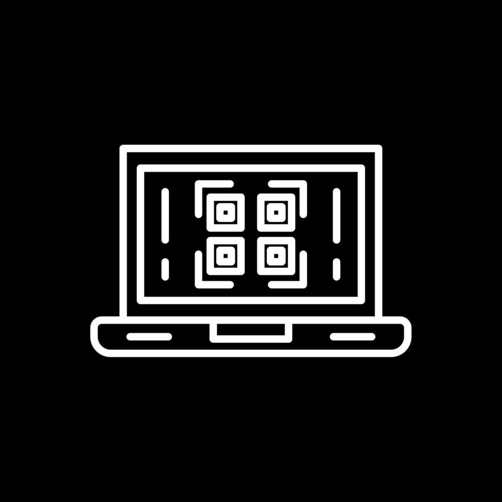 OnLine Circle Multi Circle Qr Code Line Inverted Icon Design 43907861 ...