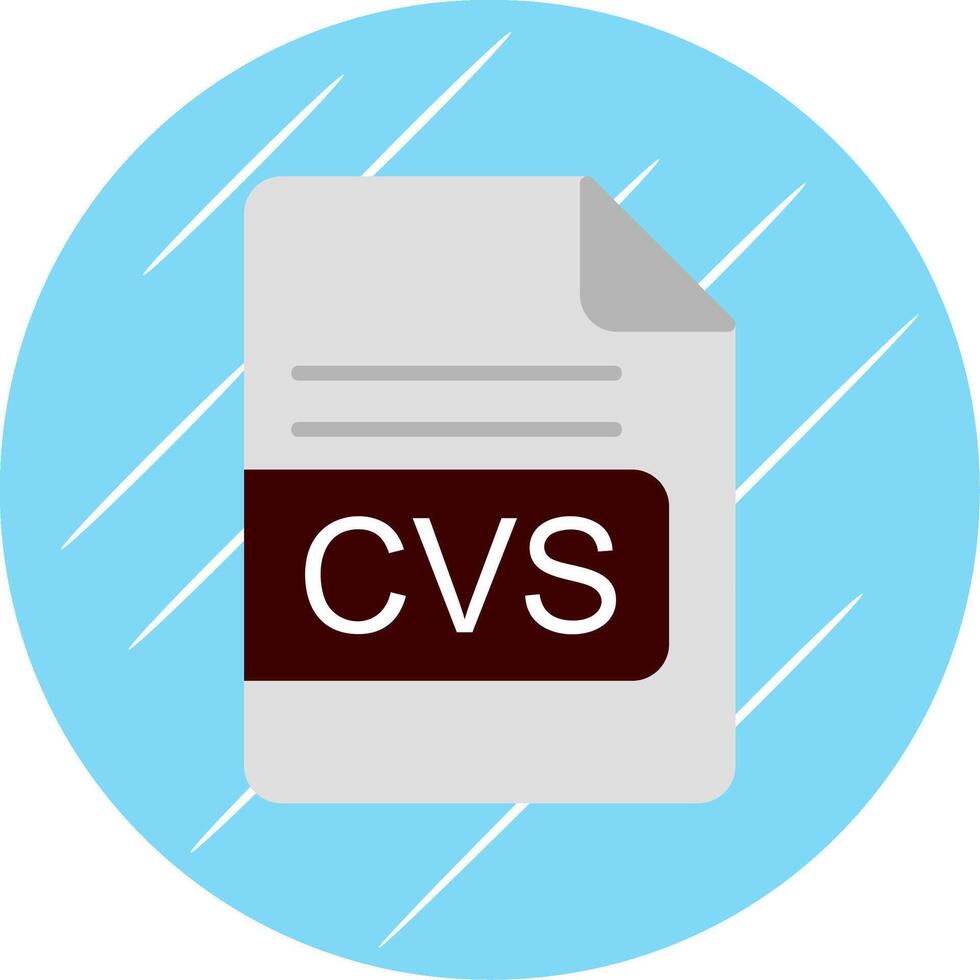 CVS File Format Flat Circle Icon Design 43917729 Vector Art at Vecteezy