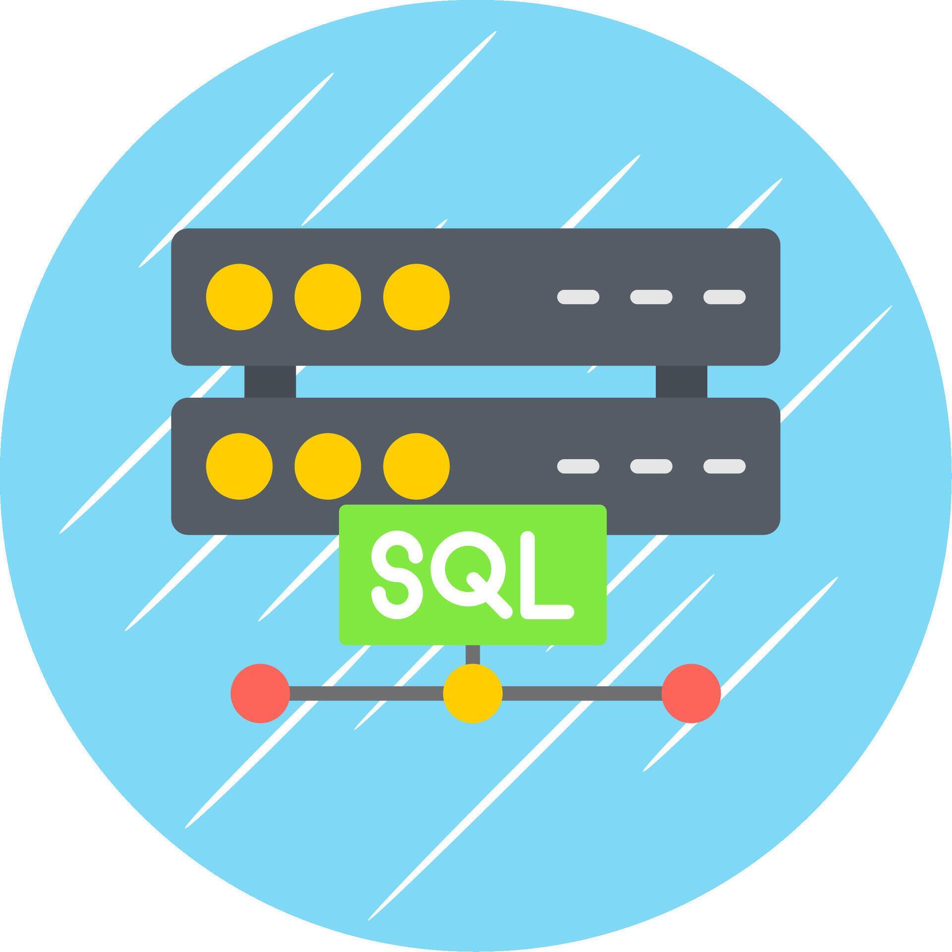 Sql Flat Circle Icon Design 43919463 Vector Art at Vecteezy