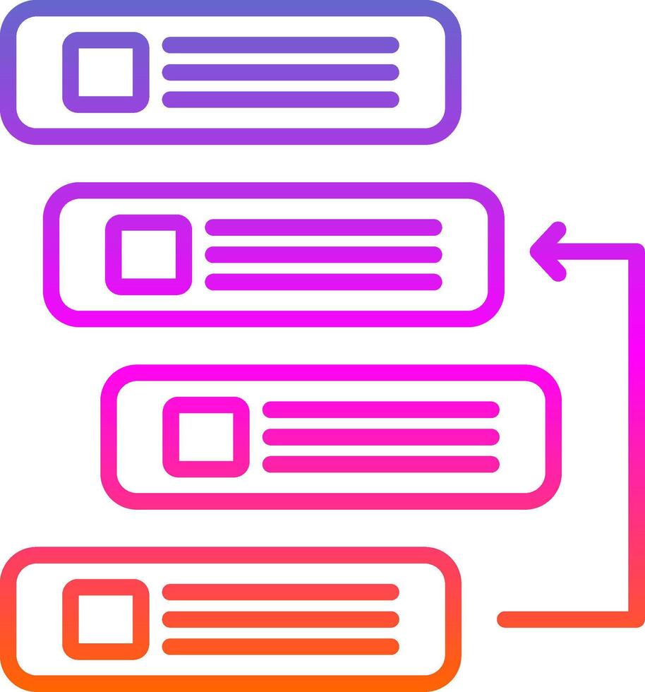 Backlog Line Gradient Icon Design 43928914 Vector Art at Vecteezy