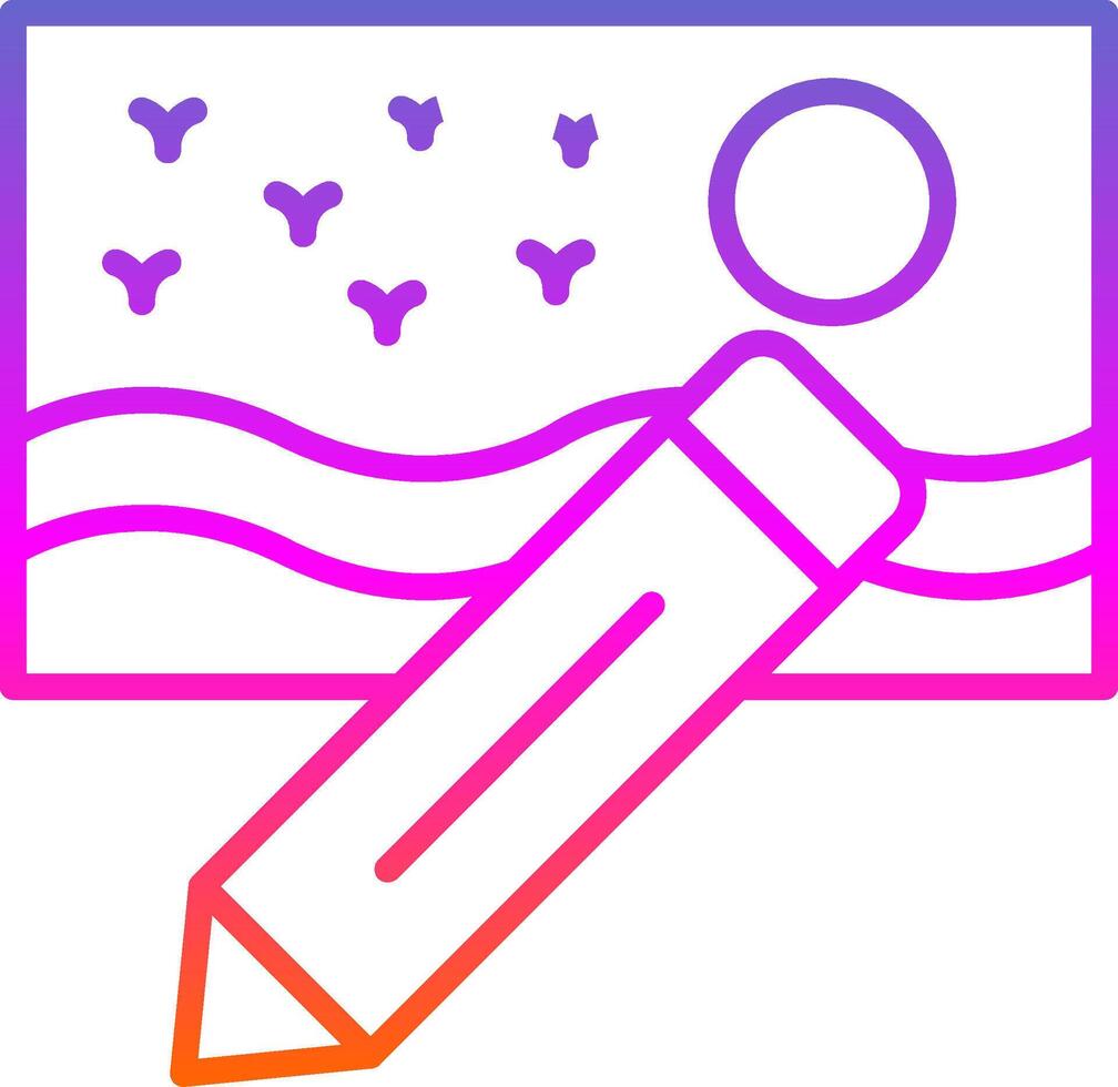 Editing Line Gradient Icon Design 43931408 Vector Art at Vecteezy