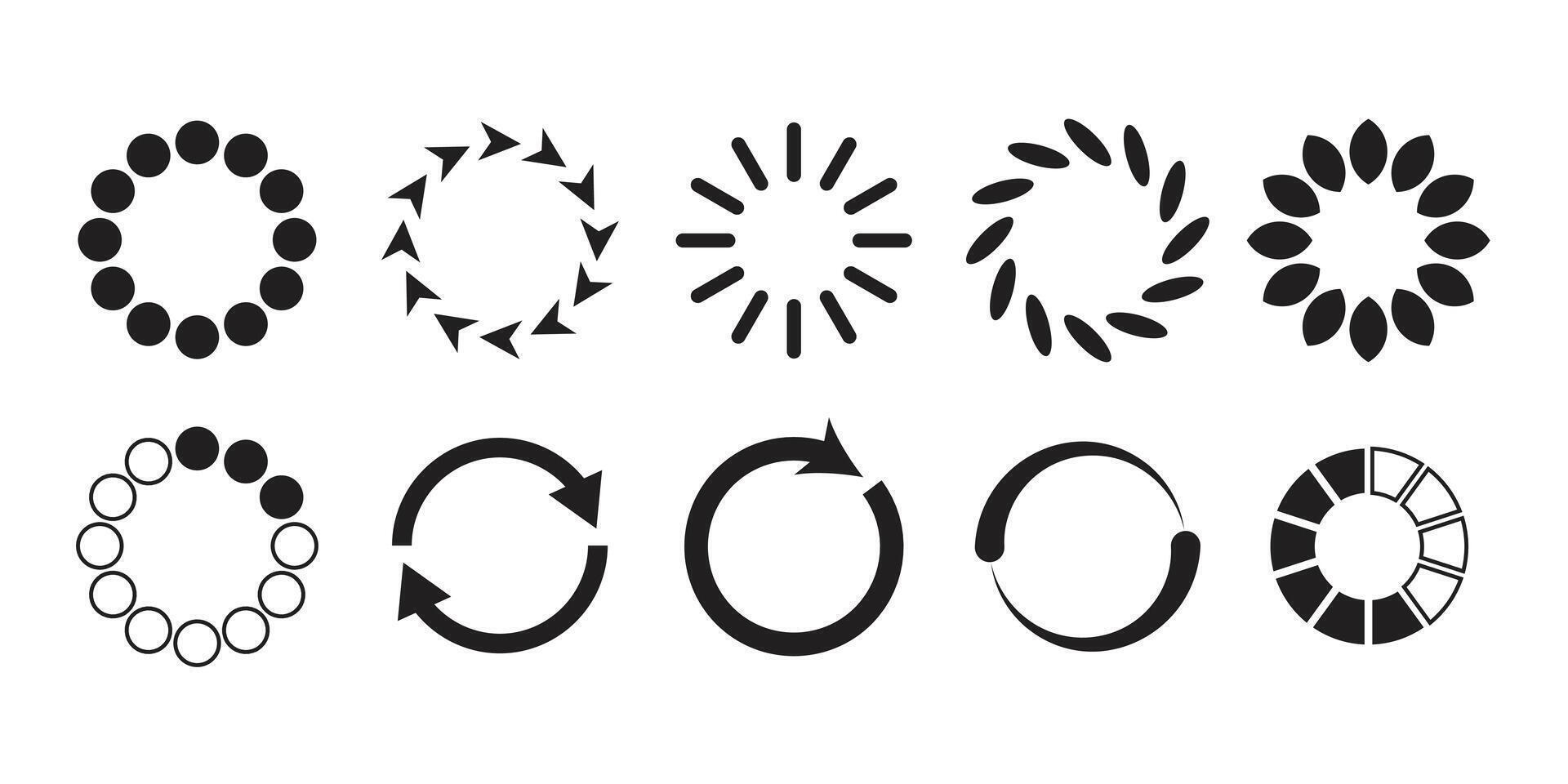 Loading Circle Progress Download and Upload Bar Icon 43932567 Vector ...