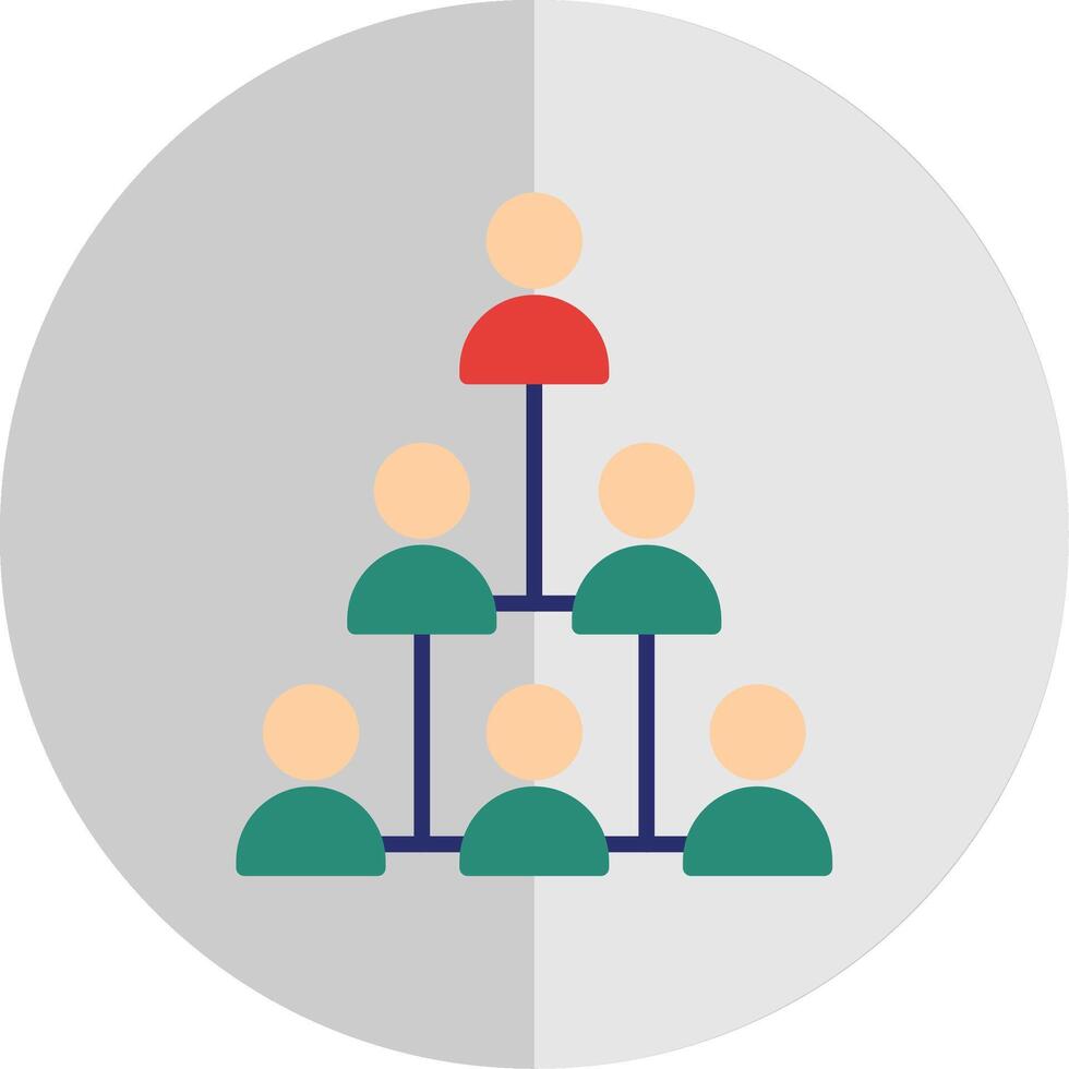 Hierarchical Structure Flat Scale Icon Design 43952661 Vector Art at ...